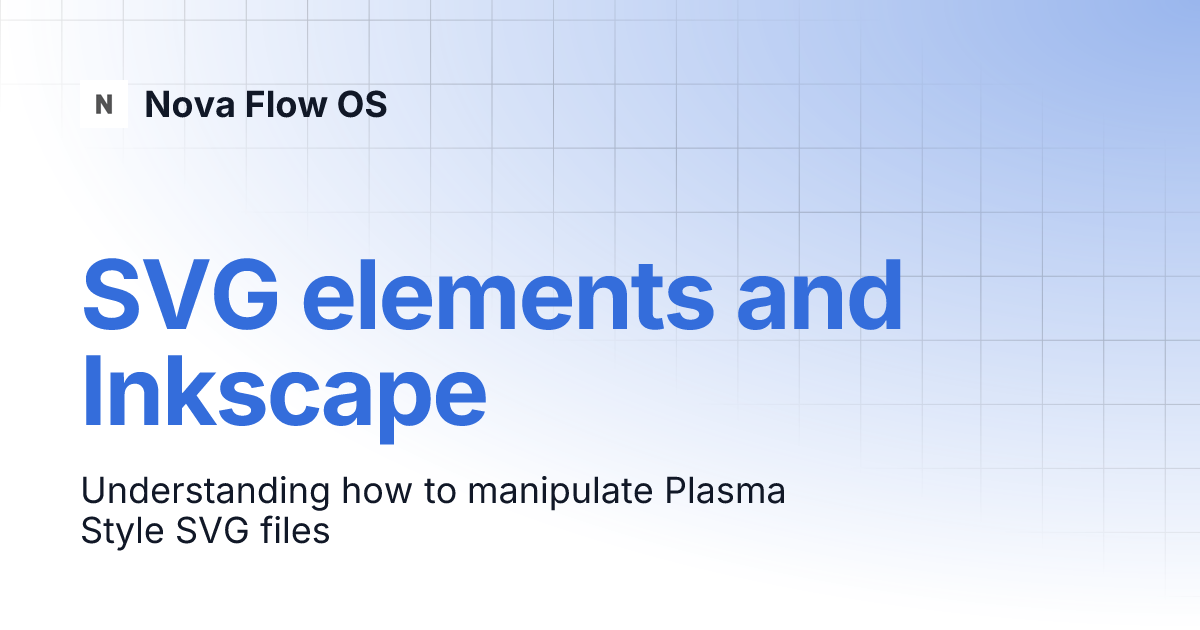 SVG elements and Inkscape | Nova Flow OS