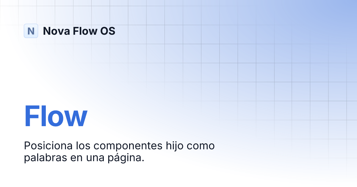 Flow | Nova Flow OS